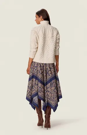 Rebecca Taylor Tatum Scarf Skirt
