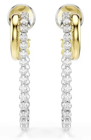 SWAROVSKI Hyperbola Hoop Earrings