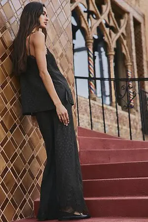 Free People Satin Sightseer Pant Set - Fp Deep Fudge