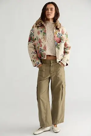 For Love & Lemons Betsy Floral Jacket - Ivory