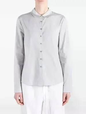 AMOMENTO Long-sleeve Button-up Shirt - Grey