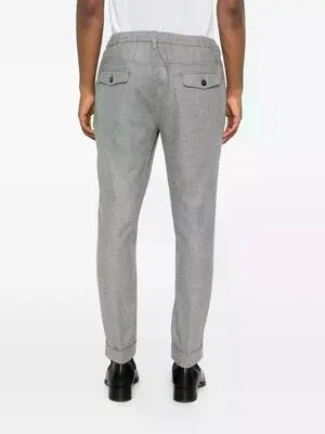 Eleventy Drawstring Pleated Trousers - Grey