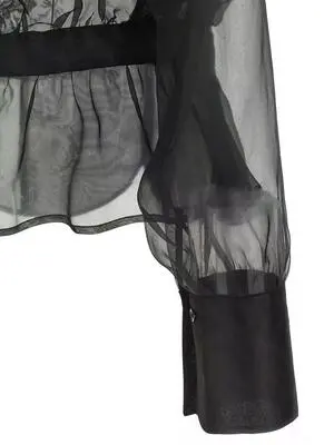 Ermanno Scervino Lace-panelled Peplum Shirt