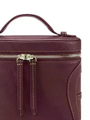AIGNER Small Deborah Grained-leather Top-handle Crossbody Bag - Red