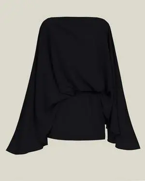 TALLER MARMO Mini Eolia Dress - Black