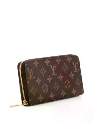 LOUIS VUITTON Zippy Wallet Monogram Canvas Small Wallets - Brown