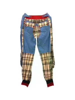Dior 2004 Check Patchwork Cargo Pants