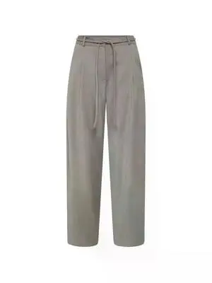 ST. AGNI Barrel Tailored Trousers - Grey