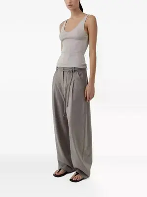 ST. AGNI Barrel Tailored Trousers - Grey