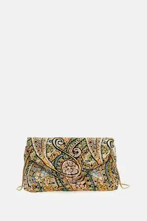 Dries Van Noten Borsa A Mano In Tessuto Jacquard - Multicolor