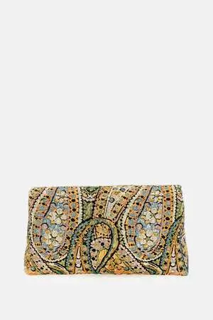 Dries Van Noten Borsa A Mano In Tessuto Jacquard - Multicolor