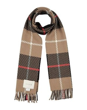 Mackintosh Check Stole Acc-022 Scarf Merino Wool, Cashmere - Camel