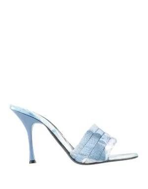 John Richmond Sandals Size Leather, Textile Fibers