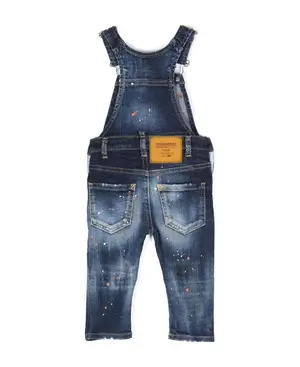Dsquared2 Paint Splash Effect Strap Jeans