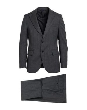 TOMBOLINI Suit Size Virgin Wool, Viscose - Grey