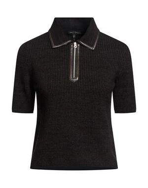 Rag & Bone Sweater Dark Size Wool, Polyamide, Elastane - Brown