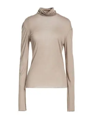 ALYSI T-shirt Taupe Size Viscose, Wool