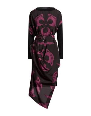 VIVIENNE WESTWOOD Midi Dress Size Polyester, Virgin Wool - Black
