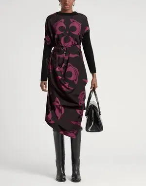 VIVIENNE WESTWOOD Midi Dress Size Polyester, Virgin Wool