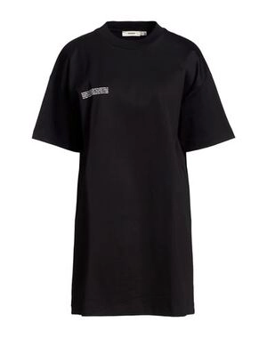 PANGAIA Woman Mini Dress Black Size S Cotton Black