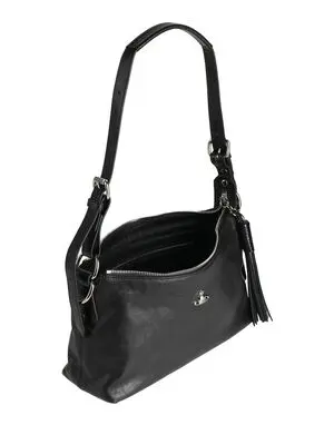 VIVIENNE WESTWOOD Emma Shoulder Bag Shoulder Bag Leather - Black