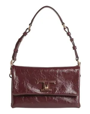 TOD'S Handbag Burgundy Leather