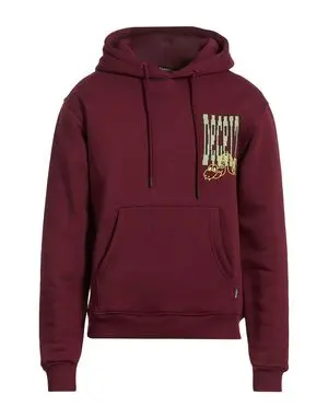 DECĒIT Sweatshirt Burgundy Size Cotton