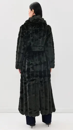 Bardot Marta Faux Fur Longline Coat