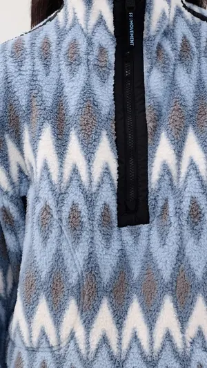 Free People Mountain High Half Zip Fleece Pullover