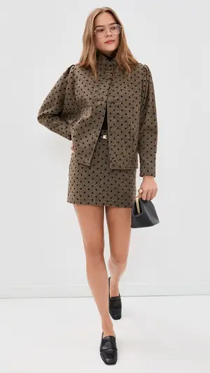 Line & Dot Millie Belted Miniskirt