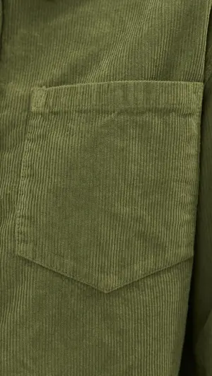 LE BOP Collins Corduroy Button Down - Olive
