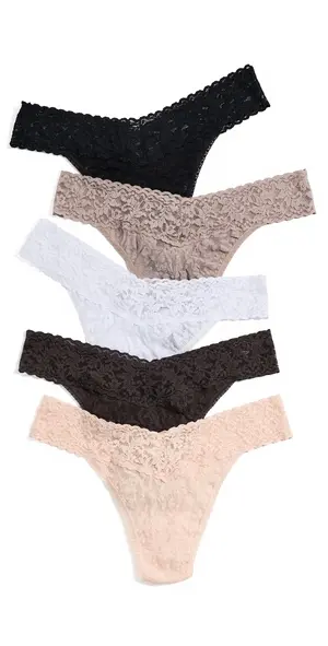 Hanky Panky Original Rise Thong Panties 5-pack - Tsgd