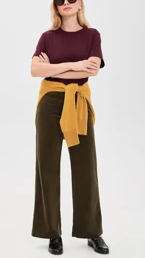Paige Anessa Petite Utility Pocket Corduroy Pants