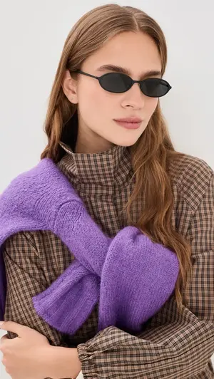 Saint Laurent Oval Sunglasses