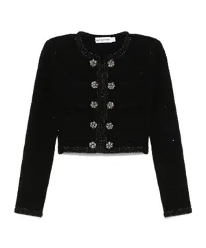 SELF-PORTRAIT Crew Neck Long-sleeved Jacket