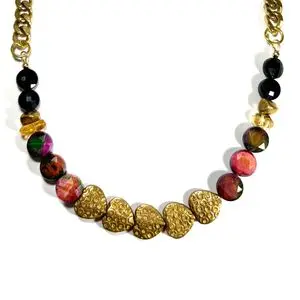 Rachel Nathan Rainbow Eclipse Necklace - Gold