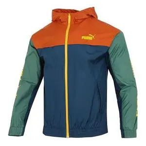 PUMA Colourblock Hooded Windbreaker Logo