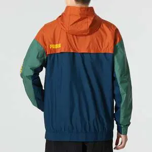 PUMA Colourblock Hooded Windbreaker Logo