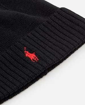 Polo Ralph Lauren Cappello Di Lana - Black