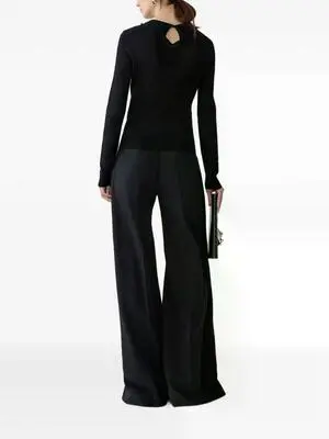 Carolina Herrera Bead-embroidered Floral-patch Sweater
