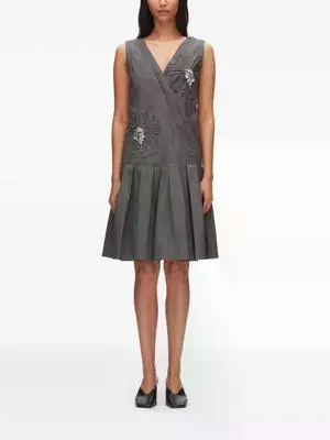 3.1 Phillip Lim Floral Pleated Cotton Mini Dress