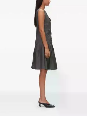 3.1 Phillip Lim Floral Pleated Cotton Mini Dress