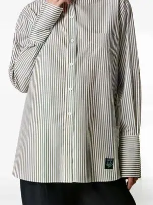 Paul Smith Khaki Bengal Stripe Shirt - Green