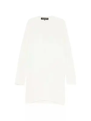 Comme Des Garçons Longline Button-up Cardigan - Neutrals