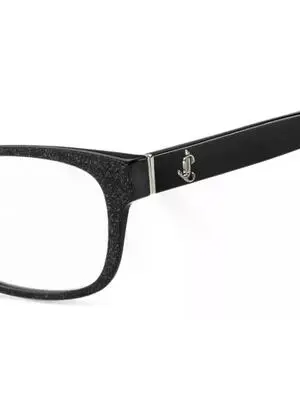 JIMMY CHOO Glitter-effect Jc Logo Glasses