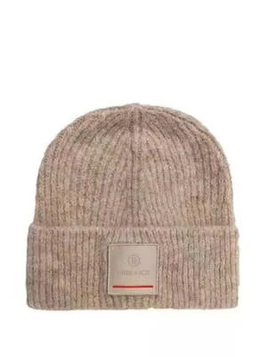Bogner Logo-patch Ribbed-knit Beanie Hat - Neutrals