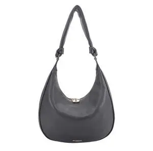Paul Costelloe Anum Leather Shoulder Bag - Black