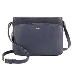 Paul Costelloe Loudias Leather Crossbody Bag - Blue