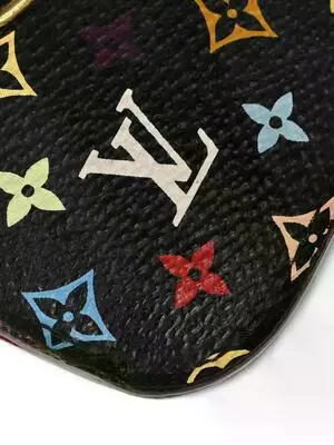 LOUIS VUITTON Monogram Multicolor Pochette Cles Zip-fastening Wallet
