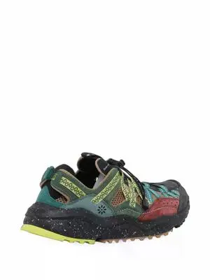 FLOWER MOUNTAIN Kazana Fall Panelled Toggle-fastening Sneakers - Black